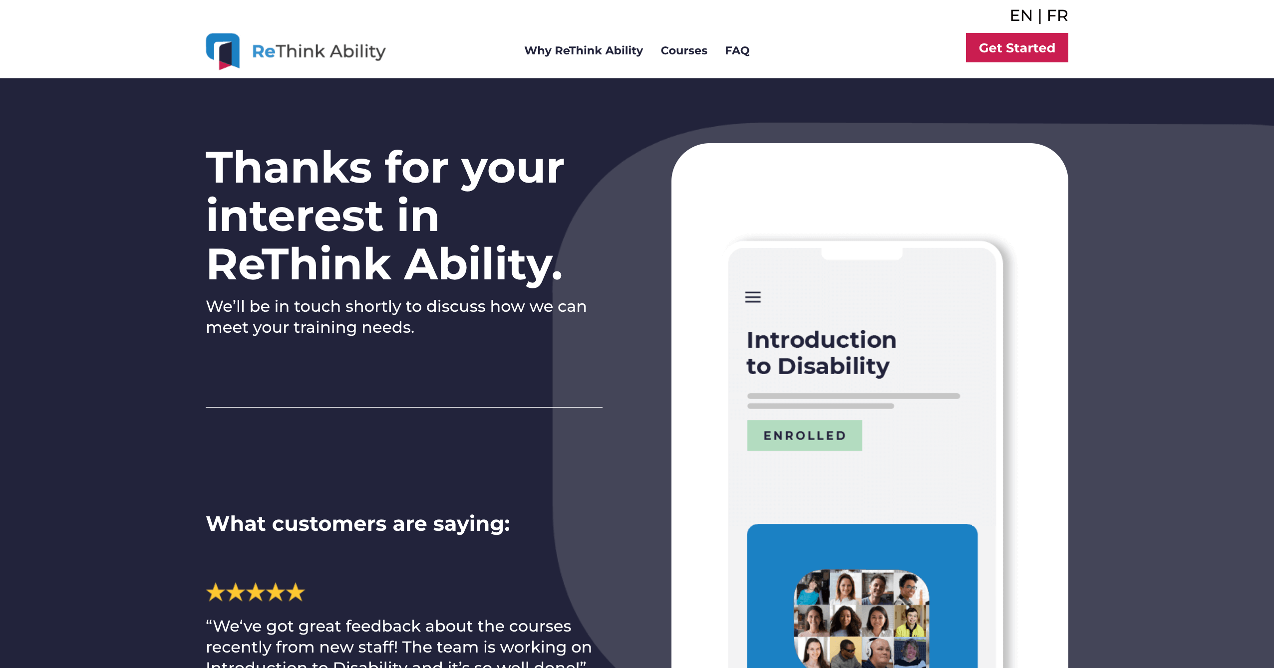 RethinkAbility - Thank You